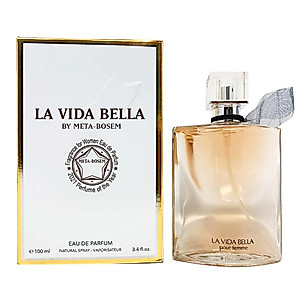 META-BOSEM LA BELA Eau de Parfum Spray for Women, Wonderful Gift, Gourmand Fragrance, Daytime and Casual Use, for all Skin Types, a Classic Bottle, 3.4 Fluid Ounce