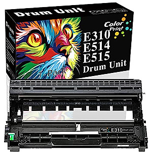 CP 1-Pack ColorPrint Compatible Drum Unit Replacement for Dell E310DW E310 Imaging E514 E515 E515dw Work with E515d E515DN E514DW C2KTH PVTHG 593-BBKD P7RMX Printer (12,000 Pages, Black)
