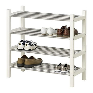 IKEA TJUSIG - Shoe rack, white - 79 cm