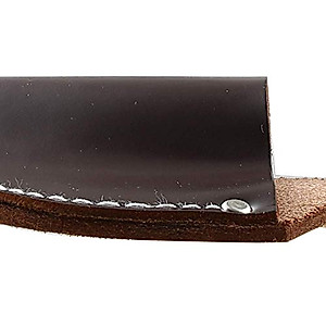 Hanafubuki Wazakura Leather Bonsai Scissors Holster, Made in Japan, Durable Garden Tool Holder with Belt Loop - Brown