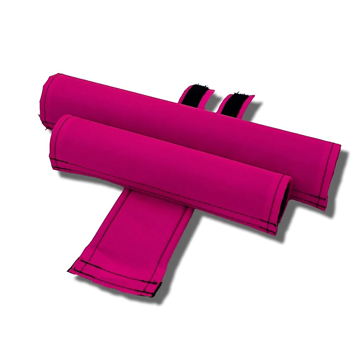 Textured Nylon Solid Color BMX Pad Sets by Flite Black 1" top Tube Diameter