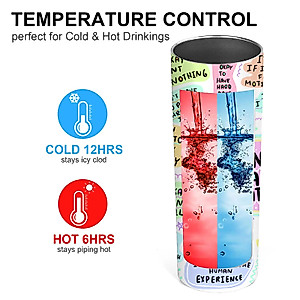 20 Oz Mental Gift for Women,Positive and Inspirational Gift for Women,Depression Prevention Tumbler,Birthday Cup for Friends Bestie,Mental Health Matters Insulated Skinny Tumbler with Lid (Pack of 1)