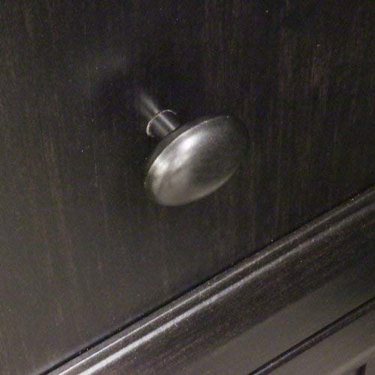 Sauder Edge Water Library With Doors, Estate Black finish