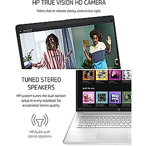 HP 2023 17.3" HD+ (1600 x 900) Touchsreen Laptop, Intel Core i5-1135G7 Quad-Core Processor, 16GB RAM, 1TB SSD, Backlit Keyboard, HDMI, Wi-Fi 6 (2x2), Bluetooth, Windows 11, Silver, W/ IFT Accessories