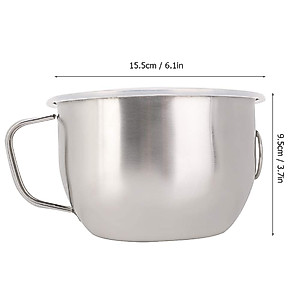 Aqur2020 1300ml Ramen Bowl with Lid Instant Noodle Bowl Stainless Bowl Portable Noodle Bowl Instant Noodle Bowl with Handle and Sealed Lid