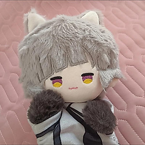 HBGIAY Nakajima Atsushi Plush Can be Put on The Hand Stuffed Pillow 25CM Nakajima Atsushi Soft Figure Anime Cosplay Props Collections Home Ornaments