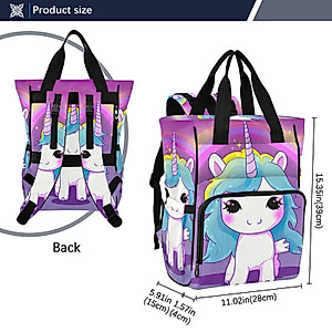 xigua Cute Unicorn Diaper Bag Backpack Multi Function Baby Changing Bags Waterproof Large Capacity Travel Back Pack for Mom Dad