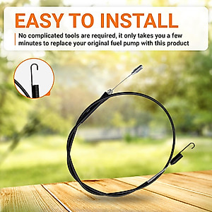 BlueStars 54510-VG4-C01 Clutch Drive Cable - Compatible with Honda Walk-Behind Lawn Mowers HRR216K2 HRR216K3 HRR216K4 HRT216K1 HRT215K2 HRZ216 - Replaces 290-982