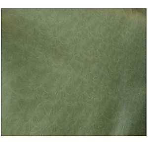 Faux Leather Fabric Heavy Duty Leatherette Upholstery Fabric 140cm Width Vintage Soft PU Faux Leather Sheets for Sofa Chair Cushion Cover, Handbags, DIY Crafts (Color : Olive Green)