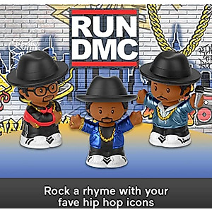 Fisher-Price Little People Collector Run DMC Special Edition Figure Set with 3 Figurines in a Gift Package for Hip Hop Fans [Amazon Exclusive]