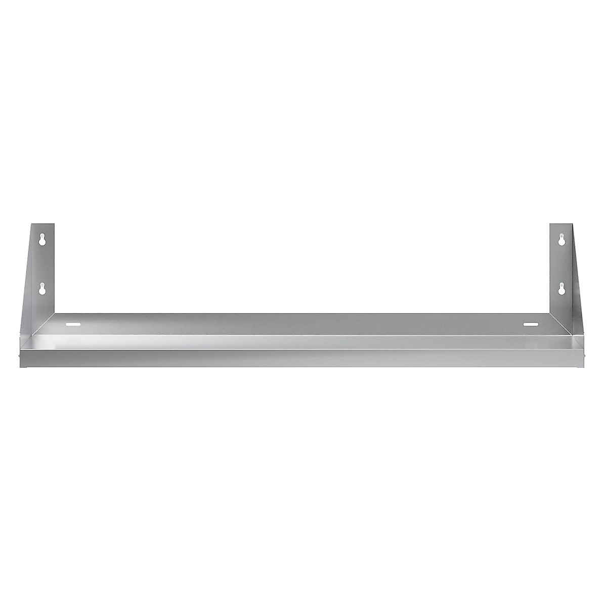 AmGood 48" Long X 12" Deep Stainless Steel Wall Shelf with Side Guards | NSF Certified | Appliance & Equipment Metal Shelving | Kitchen, Restaurant, Garage, Laundry, Utility Room