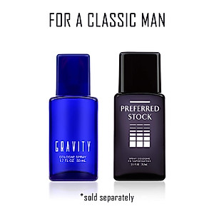 Gravity Eau de Cologne Spray, Vegan Formula, Fragrance, Earthy Wood and Leather Notes, 1.7oz