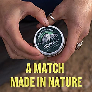 climbOn All Purpose Lotion Bar | Organic Body Lotion for Dry Skin | Body Moisturizer | Lavender Lotion Made From Plants and Organic Beeswax | Eco-Friendly and Plastic-Free Lotion | Original Scent