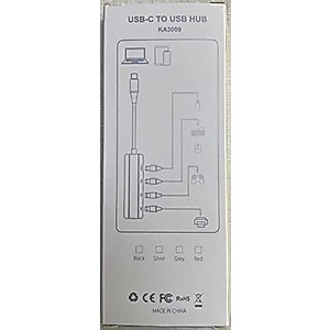 TargetGo USB C Hub with 4 Ports, Aluminum Type USB C to USB 3.0 Adapter for iPhone 15, Laptop, MacBook Pro/Air, iPad Pro, Chromebook, Pixelbook, XPS, Galaxy S10+/S10/S9/S8...