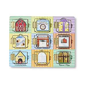 Melissa & Doug Latches Board & Magnetic Hide & Seek Board