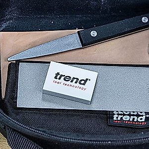 Trend Complete Sharpening Set: 6 Inch Diamond Bench Stone, Tapered File, Leather Strop, Lapping Fluid, Mirror Paste, Cleaning Block & Storage Case, DWS/KIT/K