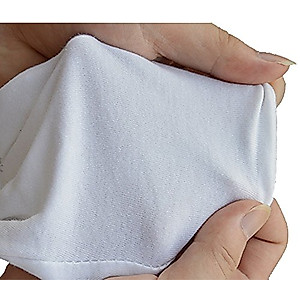 lasenersm 12Pcs/6 Pairs 8.27 Inches White Cotton Gloves Work Gloves One Size