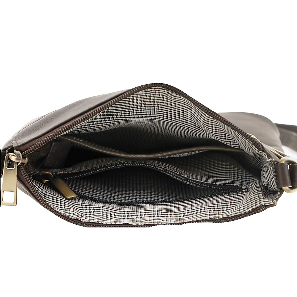 Texan Bull Leather Crossbody Bags For Women-Shoulder Strap Women Purses Travel Handbags (Brown)