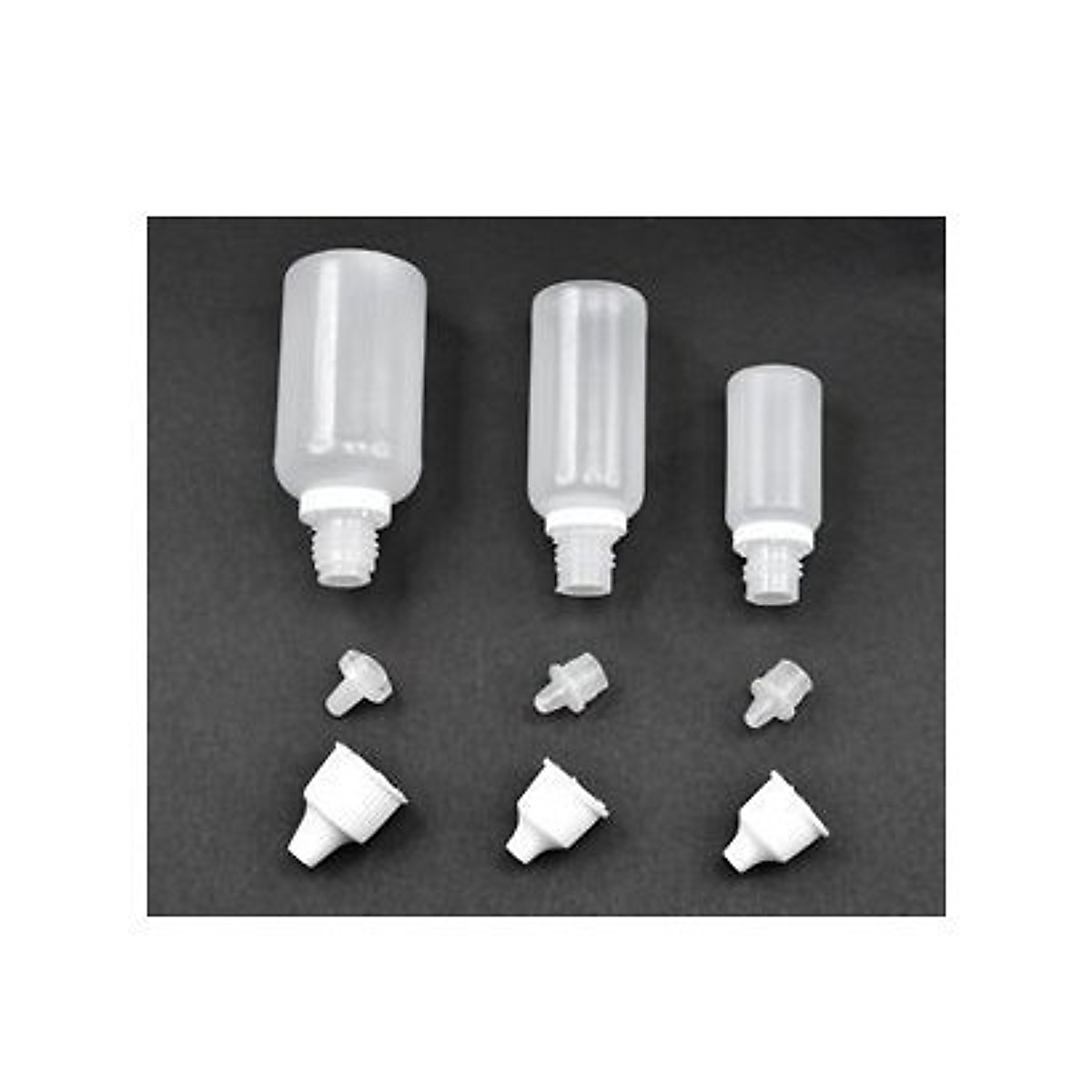 20 ml/0.68oz 24PCS Empty Refillable Plastic Squeezable Dropper Bottle Portable Eye Liquid Container with Screw Cap Essential Oil Container