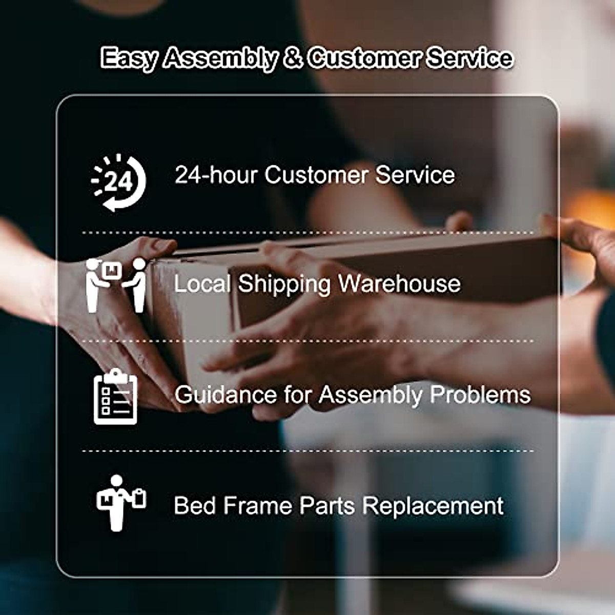 Flolinda Queen Bed Frame, Upholstered Bed Frame Queen Size with Tufted Velvet Headboard, Mattress Foundation, Strong Wood Slat Support Double Bed Frame, No Box Spring Needed, Easy Assembly,Black