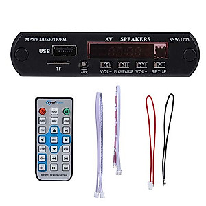Sutinna 720P Bluetooth Audio Video Decoder, HD MP5 Player SSD Stereo Bluetooth Multimedia Player with FM/AUX Input/USB/TF/Remote Control