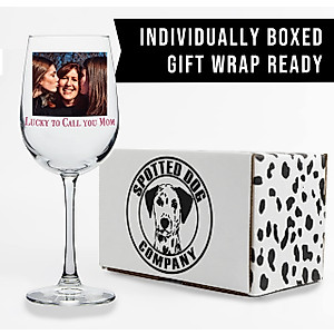 Personalized Printed 16oz Stemmed Photo Wine Glass – Mother's Day Wine Gifts for Women,Custom Birthday Gift for Women,Customized Picture Gifts for Wine Lover Unique for Mom Sister Best Friend