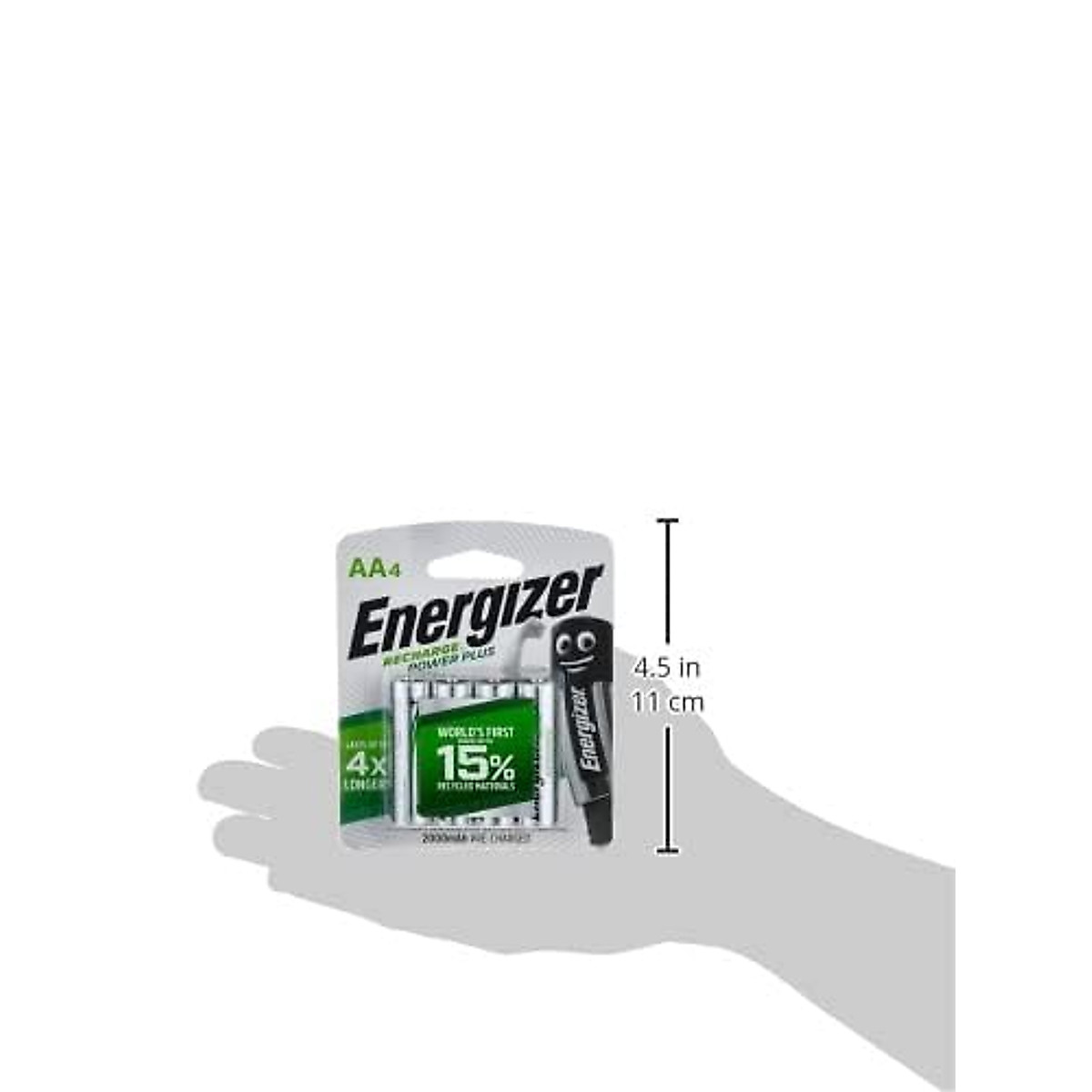 Energizer Rechargeable NiMH Battery AA 1.2 V Power+ 2000 mAh 4-Blister [EN-PWRPL2000B4]