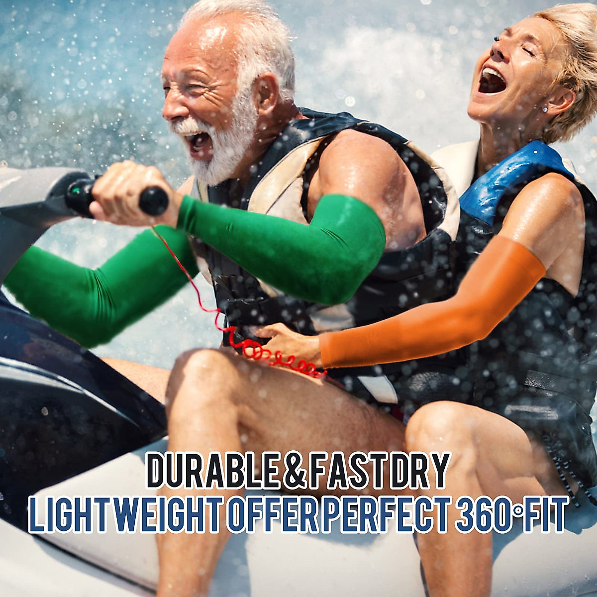 GOUNOD Sun Protection Cooling Compression Arm Sleeves For Men - Gardening Outdoors Sports Workouts volleyball arm sleeves