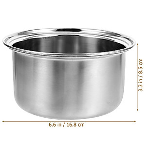UKCOCO Rice Cooker Liner, Stainless Cookware Instant Nonstick Cooking Pan Inner Tank Soup Pot Insert Container for Stove Top