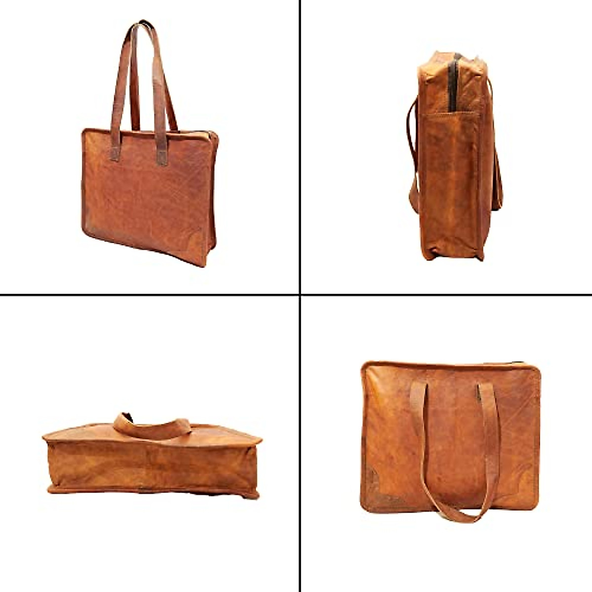 Leather Hand bag and Vintage leather Purse for Women | Leather Handbag | Top Handle Bag |Leather shoulder bag | Tote Bag | leather tote bag for women with zipper