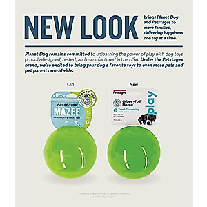 Outward Hound Mazee Puzzle Ball Interactive Treat Dispensing Dog Toy, Green