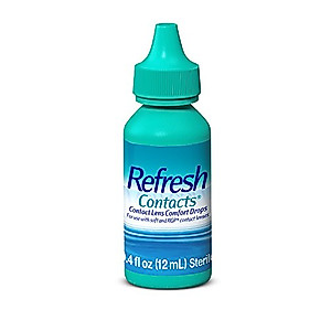 Refresh Contacts, Eye Drops, Contact Lens Comfort,Blue 0.4 Fl Oz Sterile