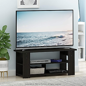 Furinno JAYA TV Stand, French Oak Grey/Black