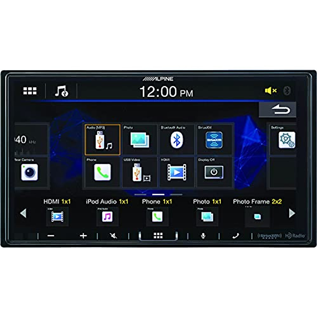 Alpine ILX-407 Digital 7" Shallow-Chassis Multimedia Receiver with PowerStack and Apple Carplay