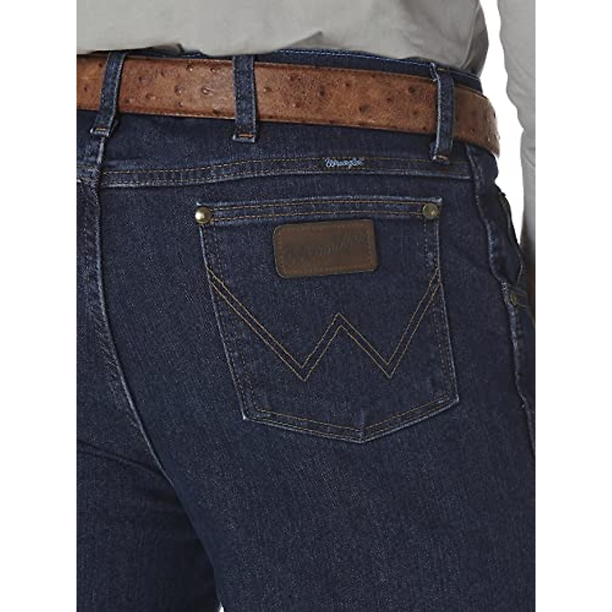 Wrangler mens Premium Performance Cowboy Cut Comfort Wicking Slim Fit Jeans, Midnight Rinse, 40W x 30L US