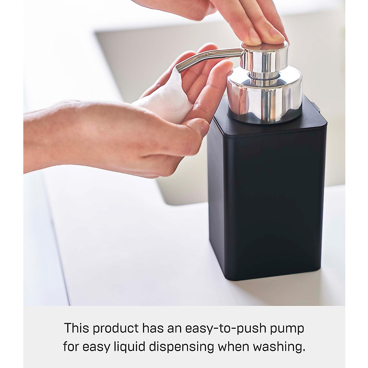 Yamazaki Home Foam Soap Plastic | Dispenser, One Size, Black