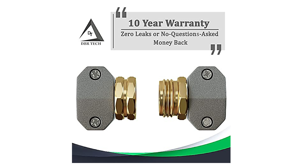 DBR Tech Garden Hose Repair Kit, Male and Female Solid Aluminum Alloy ...