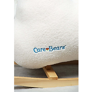 Children's Care Bears Cloud Rocker | Foam and Polyester Rocking Horse with Wooden Frame, Rockers, and Grips