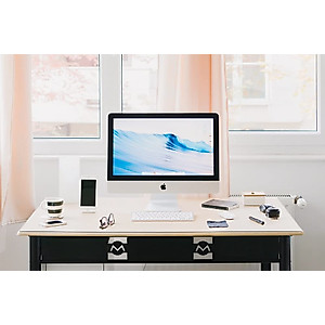 ExactMade - Clear Table Protector, USA Made, Safe, 40 x 40 Inch, 2mm Thick Ultra Clear Smooth Vinyl, Plastic PVC Clear Square Table Cover, Clear Table Cover for Kitchen Wooden Table