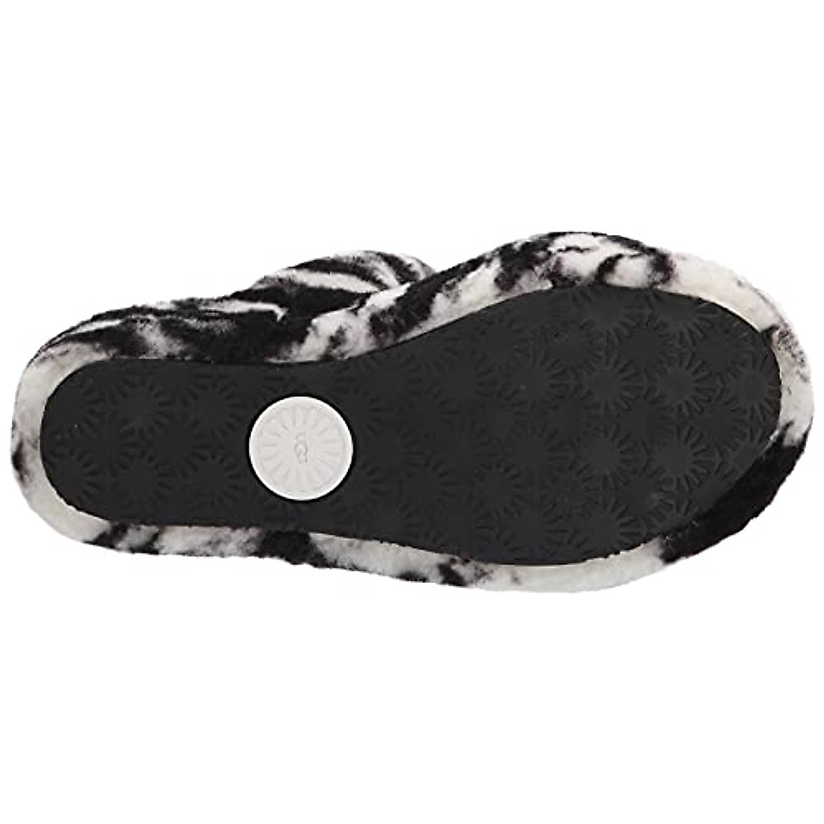 UGG Women's OH Yeah Marble Slipper, Black, 8