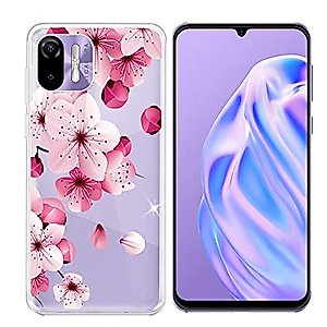 AQGG for Ulefone Note 6 [6.10 In ] Case, Soft Silicone Bumper Shell Transparent Flexible Rubber Phone Protective Cases TPU Cover for Ulefone Note 6 -Fresh Flowers, (6.10 inches)