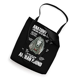 Anatomy Of Afghan Hound Dog Costume Dogs Tote Bag
