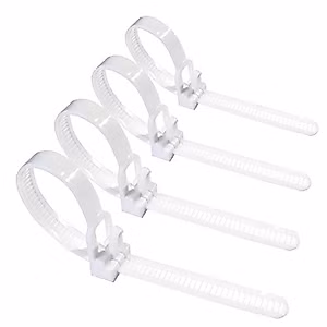 [50 Pieces] Reusable Cable Ties, Canwn Nylon Heavy Duty Zip Ties Mini Flexible Cable Tidies Slipknot Straps(White)