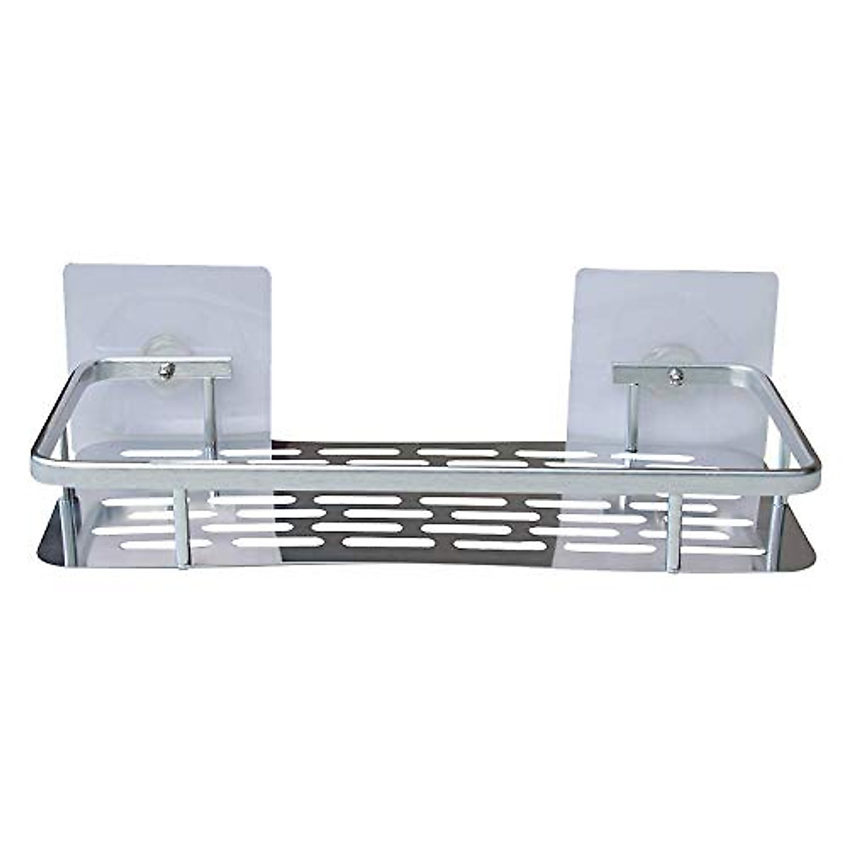 Aluminum Adhesive Rack Storage Space Rack No Drilling No Nailing Bathroom Shelf Organizer