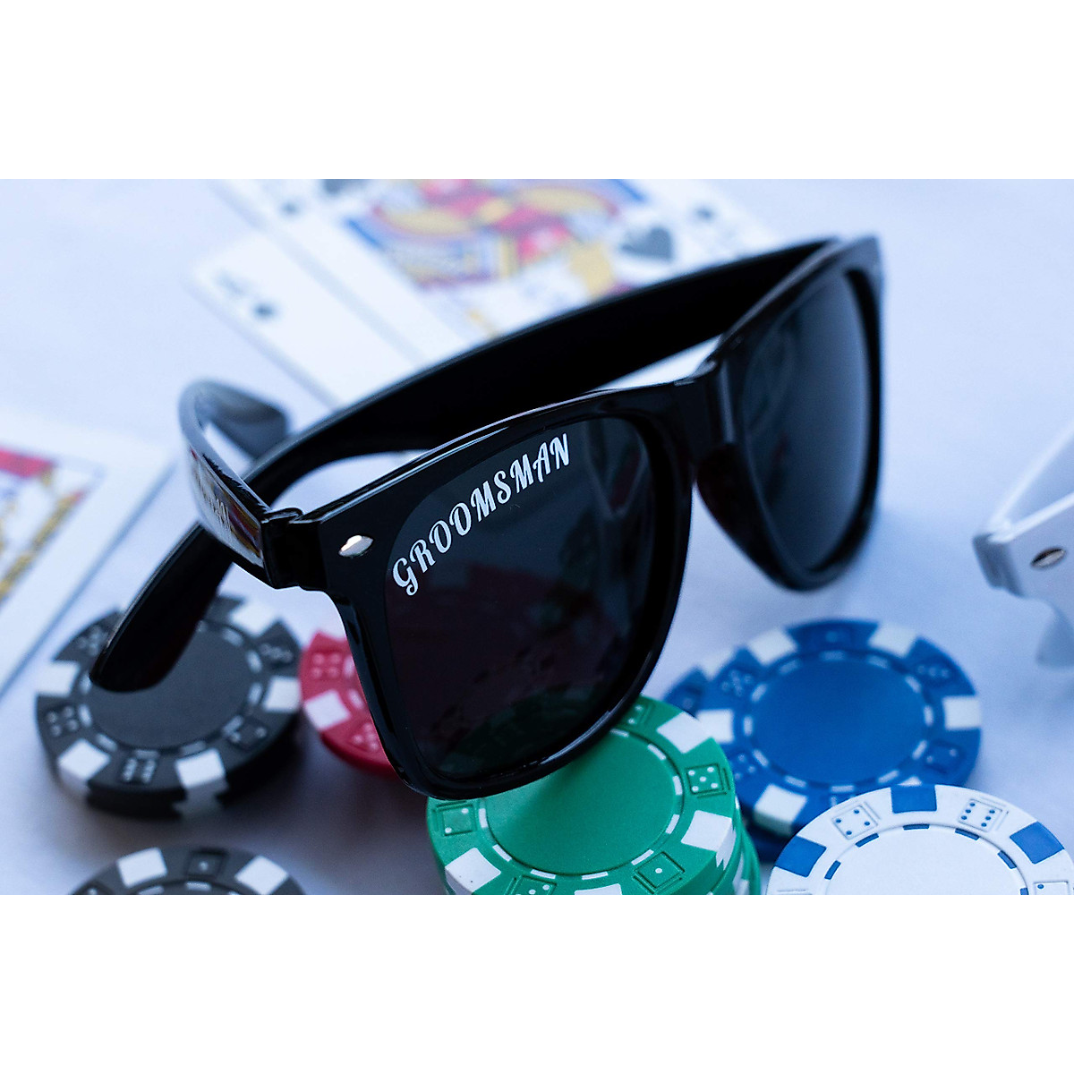 6-pack Polarized Bachelor Party/Wedding Sunglasses Gifts Props Supplies Groom Groomsman Best Man