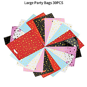 PintreeLand Large (7.8 * 11.3inch) Party Favor Bags, Goodie Treat Loot Bags for Kids Children Birthday, Baby Shower (30PCS, Large)