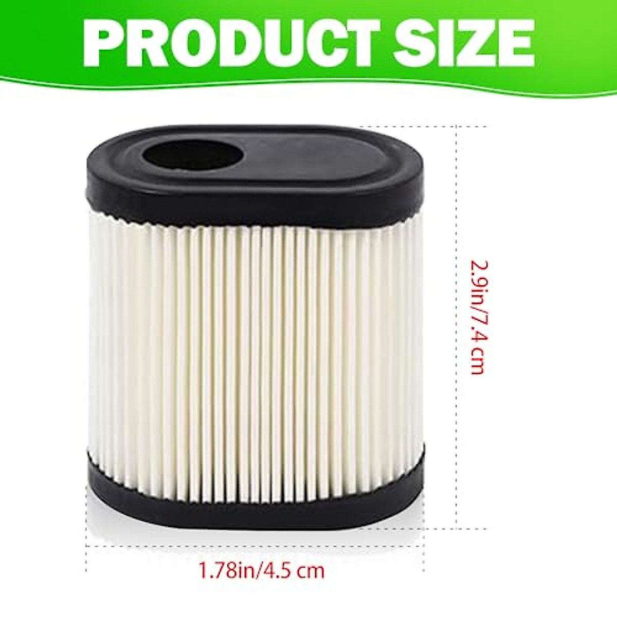 (Pack of 2) CFWMXG 36905 Air Filter Replace for Tecumseh 740083A,Craftsman 33331 Compatible with Toro Recycler 22 6.5HP 20016 20017 20018 Air Filter replacement Lawnmower