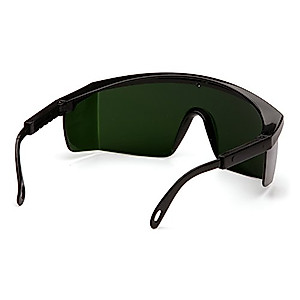 Pyramex Integra Safety Eyewear, 5.0 Ir Filter Lens With Black Frame