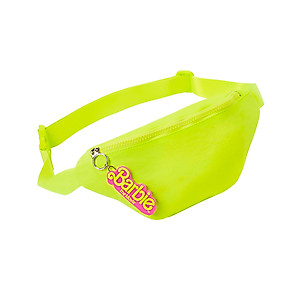 Spirit Halloween Barbie the Movie Green Fanny Pack | Officially Licensed | Barbie Accessories | Halloween Costumes | Neon Belt Bag | Official Barbie