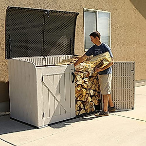 Lifetime Products 60170 Horizontal Storage Box, Tan